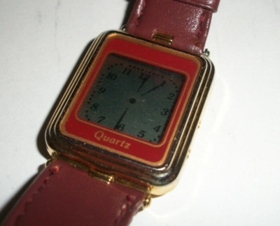 Inox Quartz digital watch Ladies Rectangle Face works missing dial arm ...