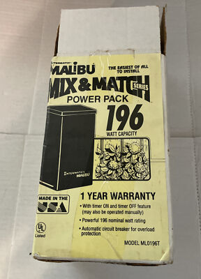 Malibu Mix & Match Power Pack 196 Watt Capacity Model #ML0196T SPARE | eBay