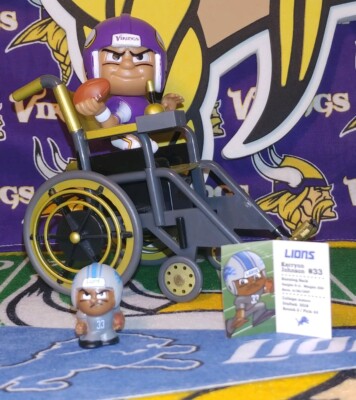 2019 NFL Ser 8 Teenymates Detroit Lions RB Kerryon Johnson color rush ...