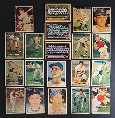 1957 Topps Baseball Starter Set 20 Cards | eBay
