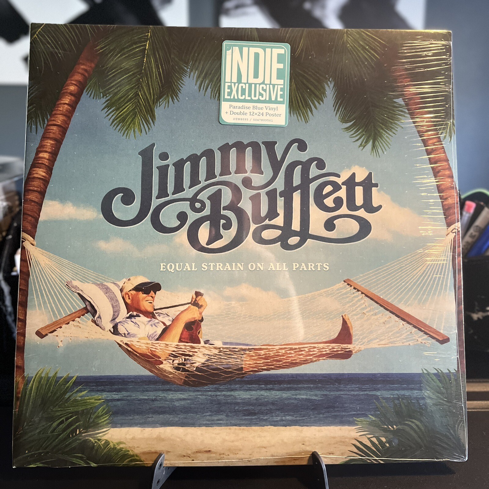Jimmy Buffett Equal Strain On All Parts Blue Vinyl Indie Exclusive w ...
