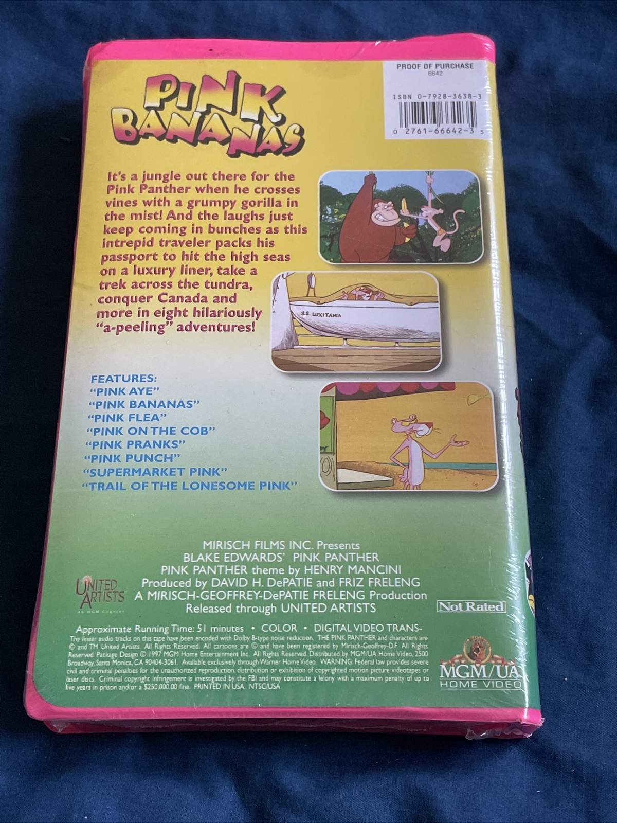 Pink Panther Cartoon Collection, The - Pink Bananas (VHS, 1997, Clam ...