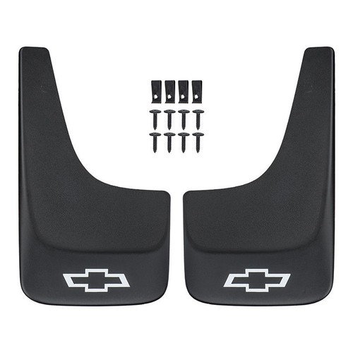 OEM NEW Rear Splash Guard Mud Flaps Black w/Bowtie Logo 01-13 Chevrolet ...