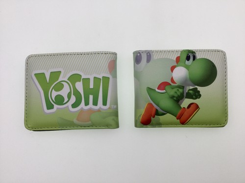 Super Mario Yoshi Short Wallet PU Bi-fold Wallets ID Card Holder Coin ...