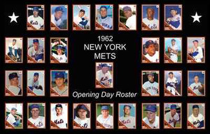 1962 NEW YORK METS Baseball Card Team Photo POSTER Man Cave Decor Fan ...