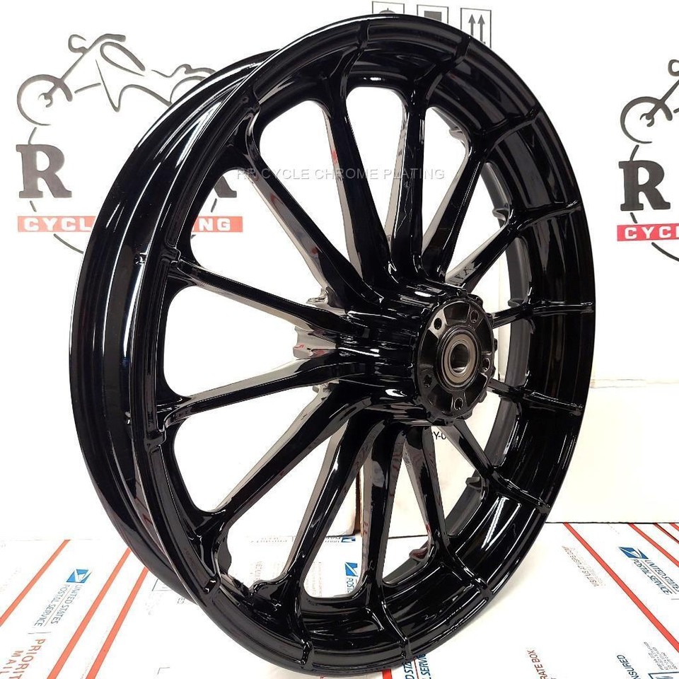 2008-2023 Harley Touring 21" Gloss Black Talon Front Wheel Dunlop Tire ...