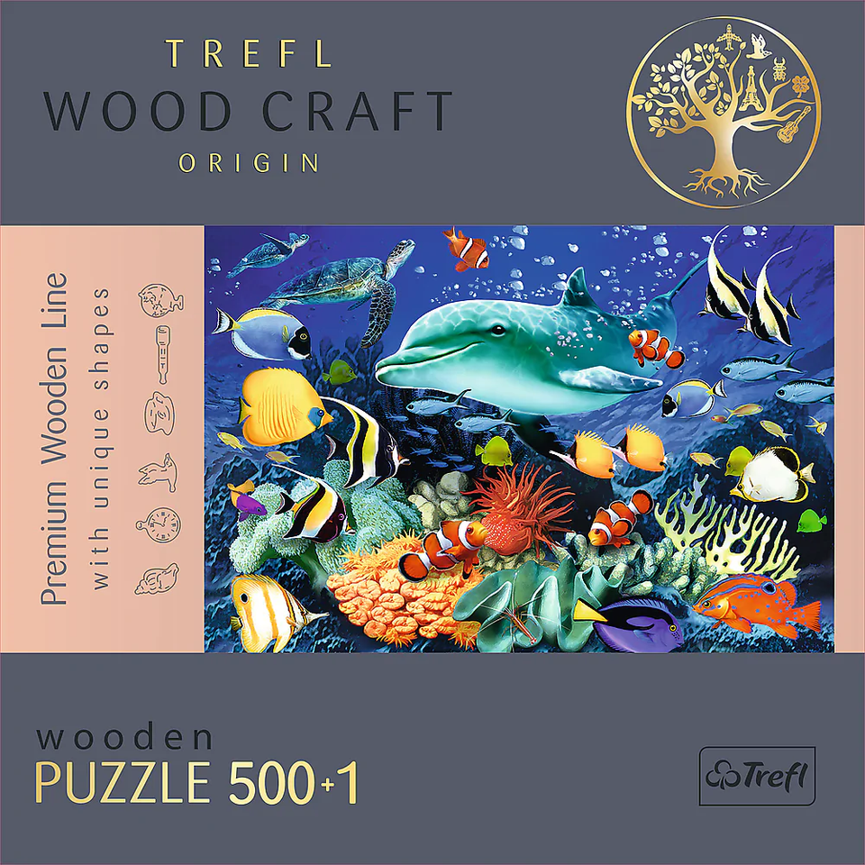 Trefl Wood Craft 501 Piece Wooden Puzzle - Sea Life | eBay
