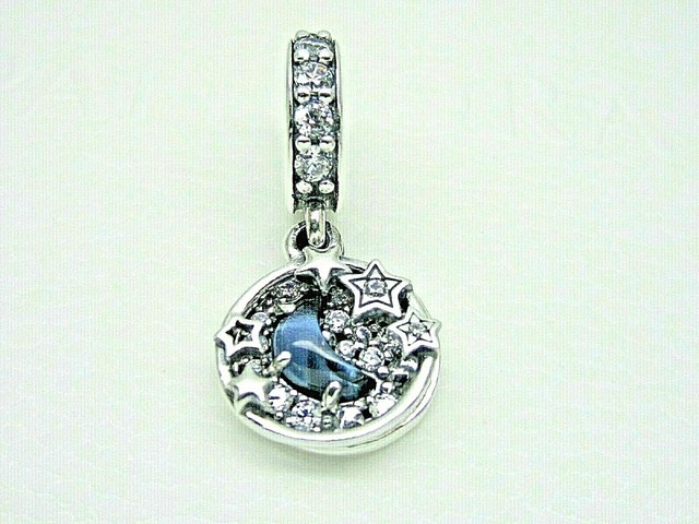 Christmas 2020 PANDORA Blue Night Sky Crescent Moon and Stars Charm ...