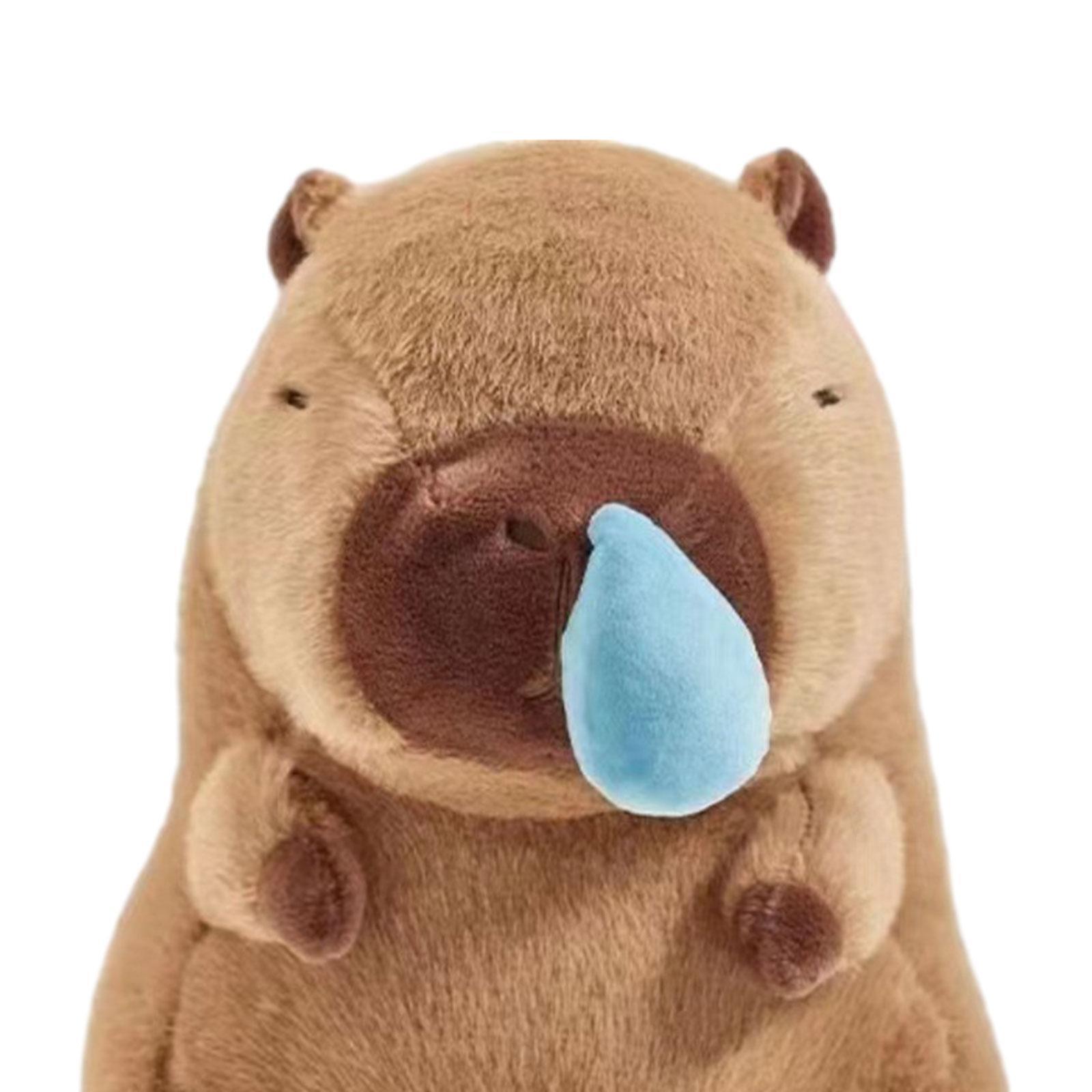 Soft Toy with Pullable Snot Bubbles Plush Figure Toy Capybara for Kids ...