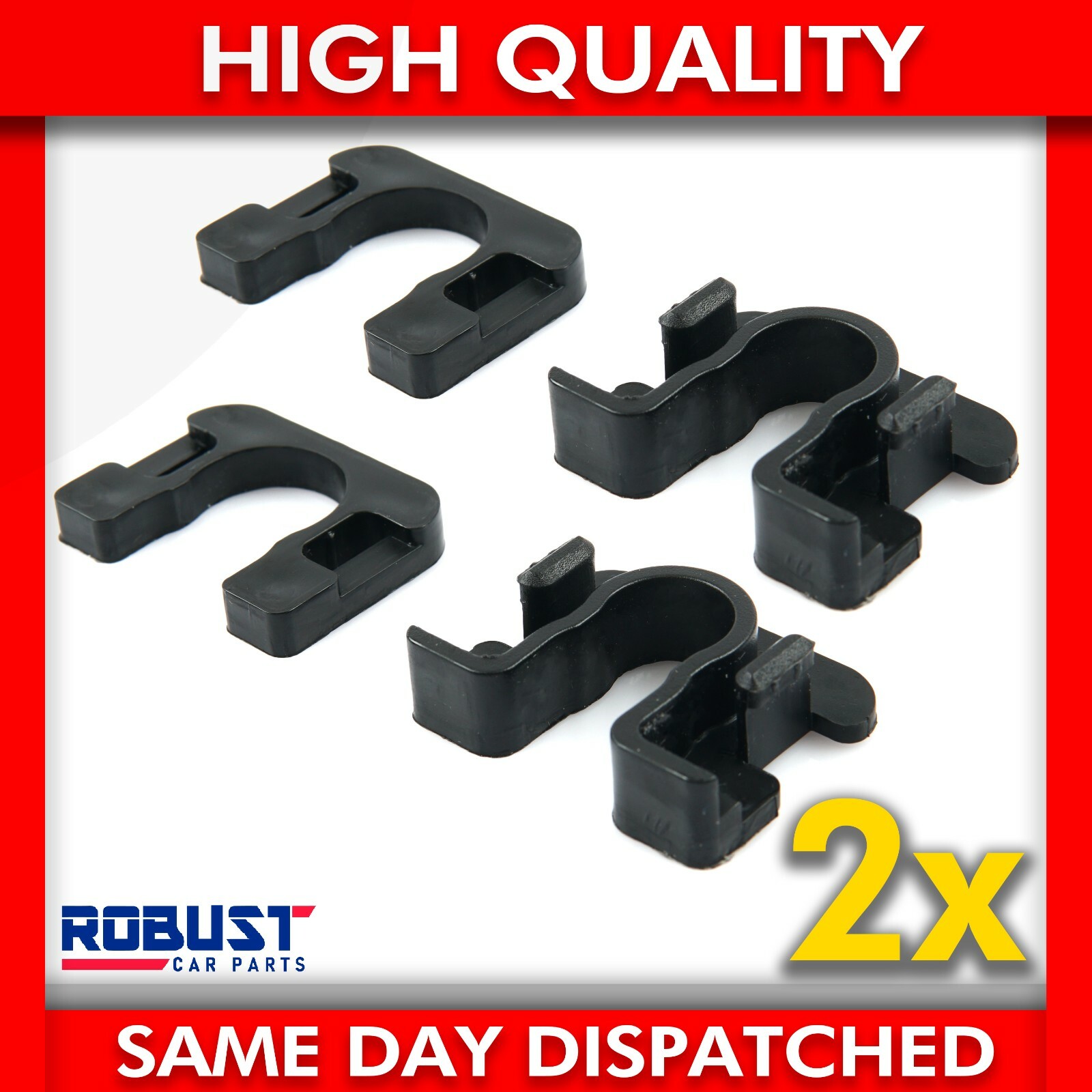 2X REAR PARCEL SHELF FASTENING BRACKET CLIP FOR FORD FOCUS FIESTA ...