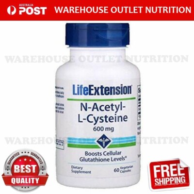 Life Extension N-Acetyl Cysteine NAC 600mg 60 Caps | eBay Australia