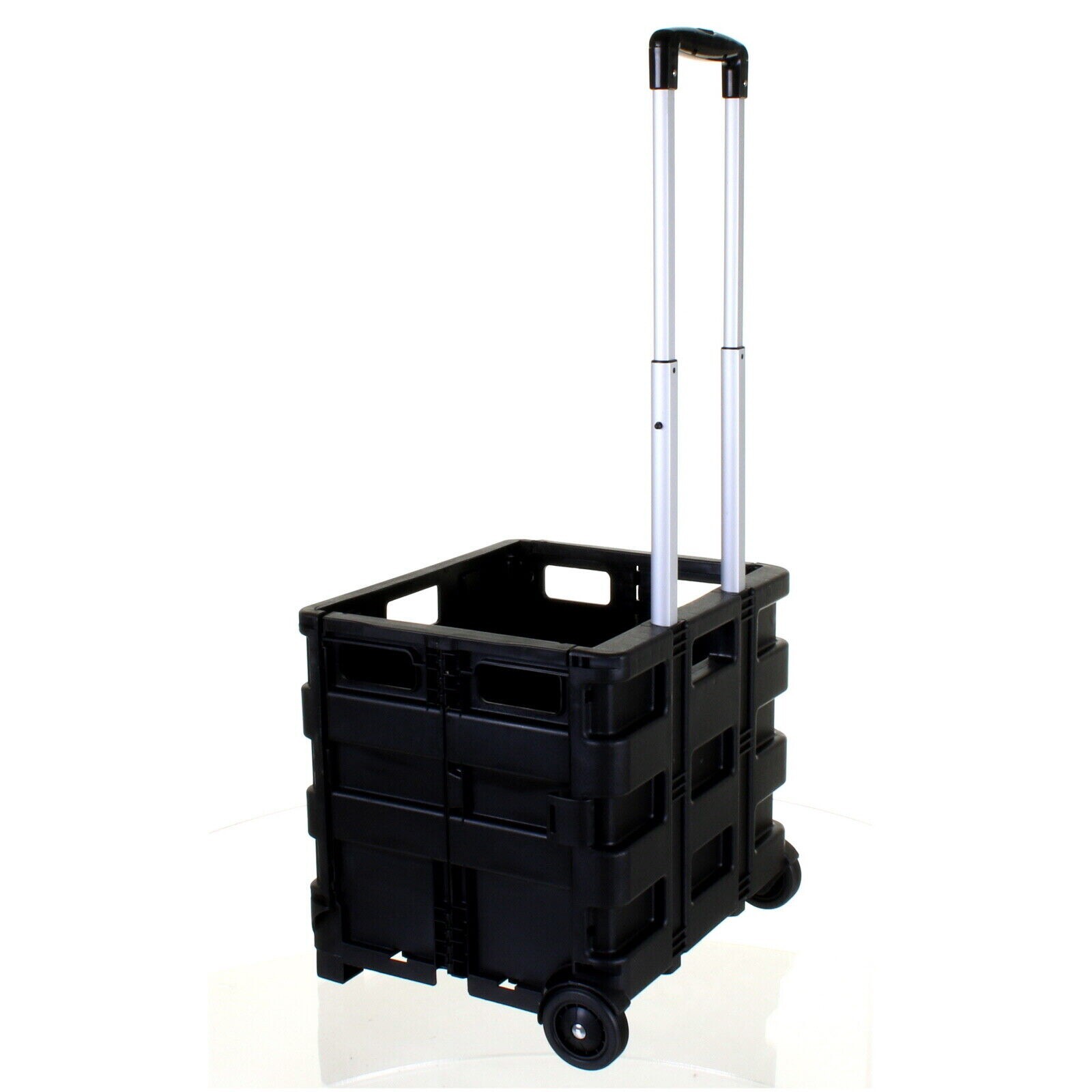 Laundry Basket On Wheels Large Trolley Hamper Shopping Folding Boot ...