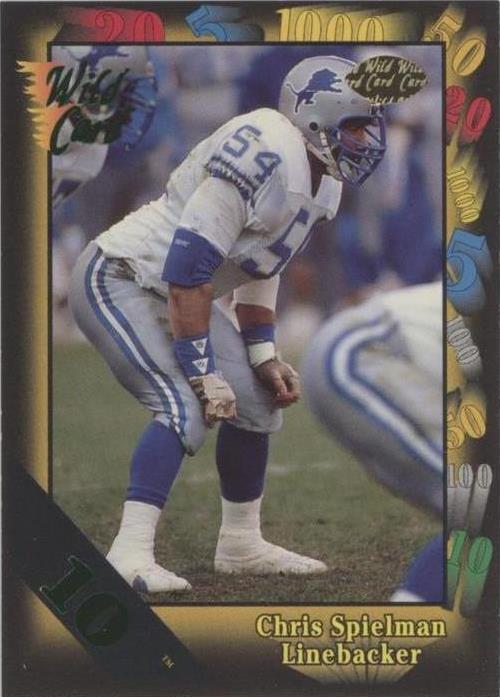 1991 Wild Card - Chris Spielman #91 10 Stripe for sale online | eBay
