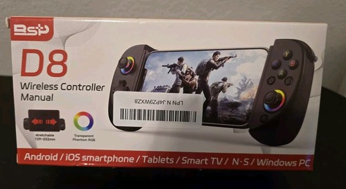 BSP D8 Wireless RGB Hall Telescoping Controller Fits Up to 10 Inch ...