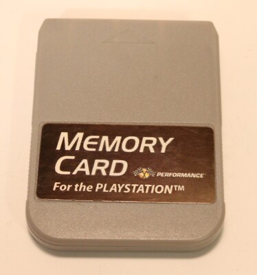 Sony PlayStation Performance 1 PS1 PSX Memory Card GRAY TESTED | eBay