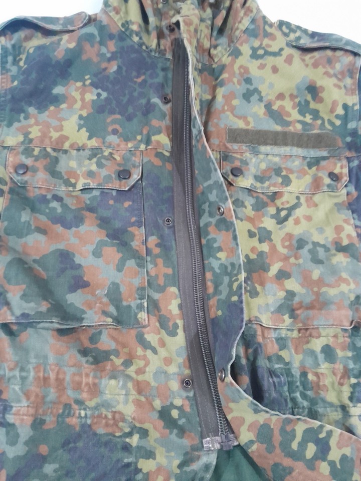 Germany Military Jacket Flecktarn Camouflage Size XL Camo Military ...