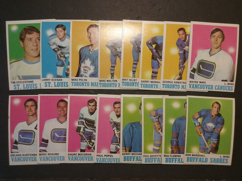 1970-71 TOPPS HOCKEY LOT OF 16 DIFFERENT EXCELLENT LOT A | eBay