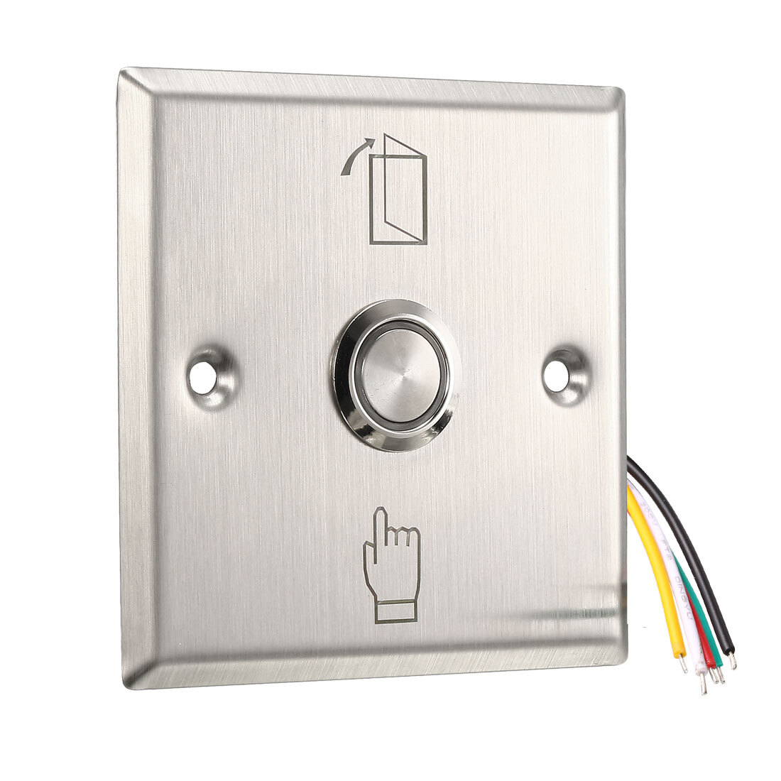 12V Door Release Button Push to Exit 86x86 Auto Reset NO/NC/COM LED ...