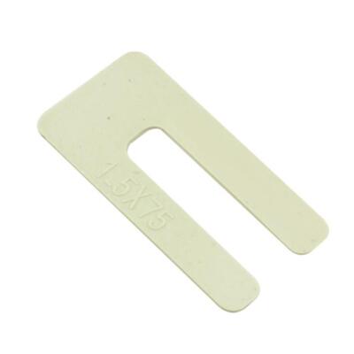 Qty 200 Window Packer 1.5mm x 75mm x 36mm White Plastic Horseshoe ...