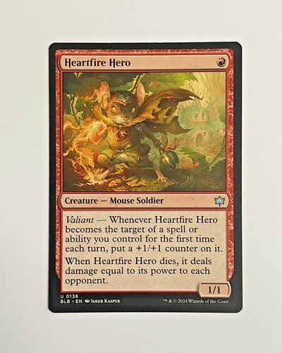 Heartfire Hero MTG Bloomburrow Uncommon Regular #138 NM | eBay