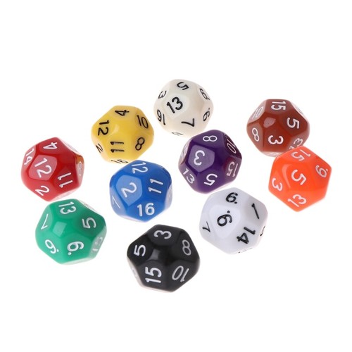 10pcs 16 Sided Dice D16 Polyhedral Dices For Table Games | eBay Australia