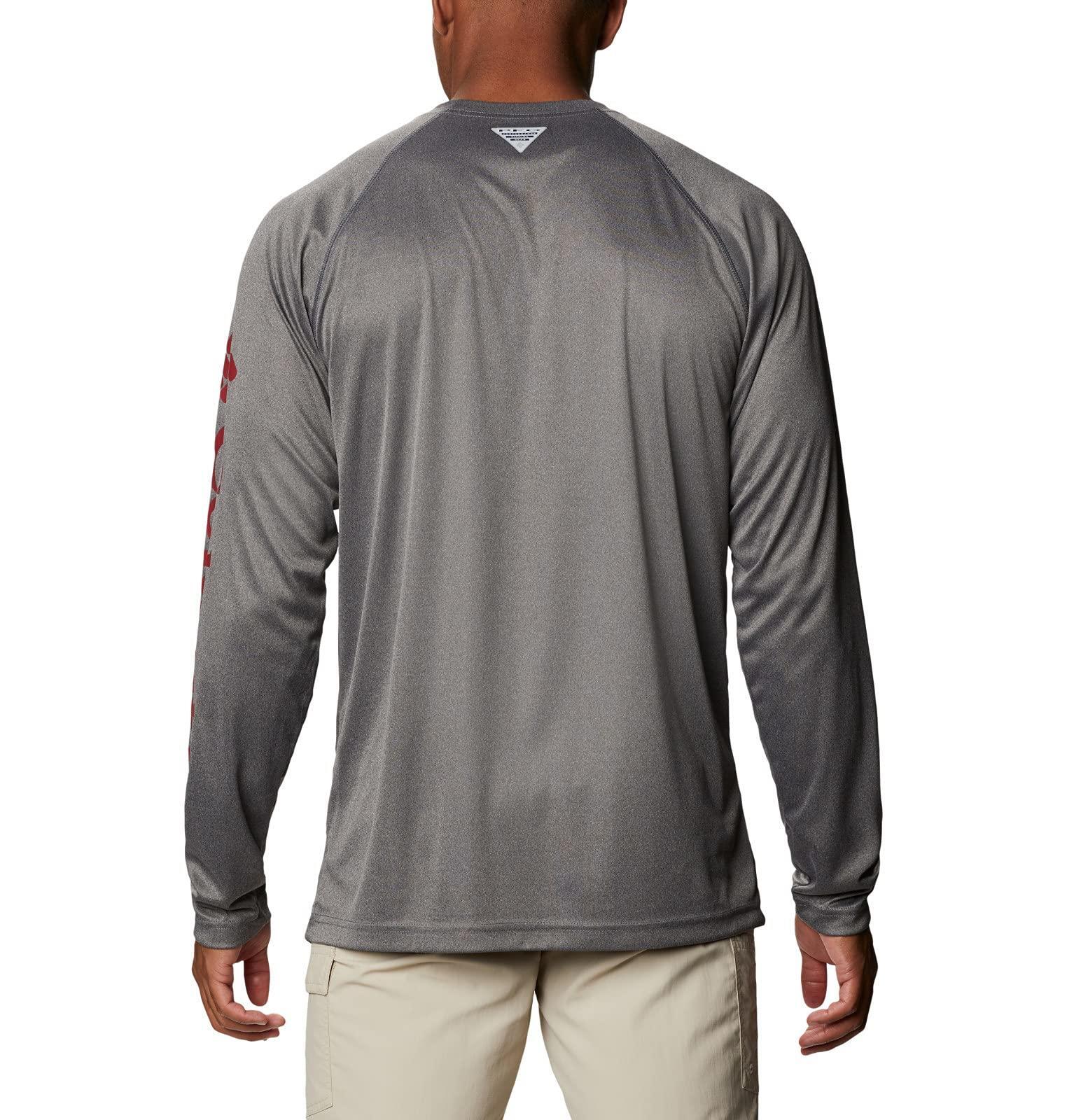 Columbia Men's Alabama Crimson Tide Terminal Tackle Long Sleeve PFG ...