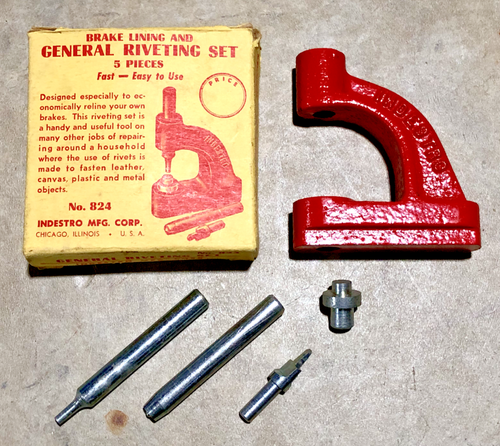 Vintage NOS Indestro Rivet Punch Tool Garage Shop Mechanics Dealer ...