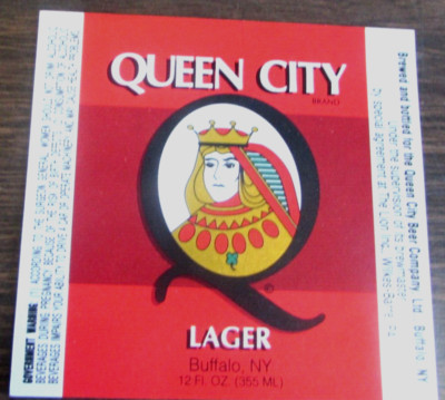 UNUSED - QUEEN CITY LAGER BEER - JLBC - WILKES-BARRE PA - LABEL | eBay