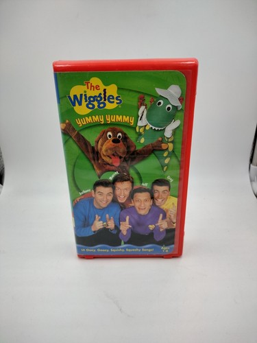 The Wiggles Yummy Yummy Vintage VHS Red Clamshell Childrens Educational ...