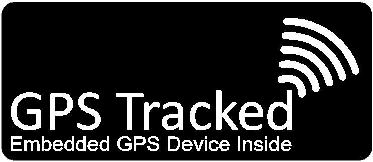 GPS Tracked - Embedded GPS Device Inside - Decals / Stickers (Set Of 30 ...