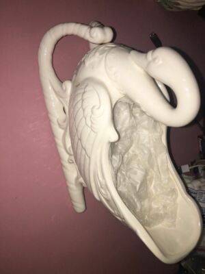 White Swan Christmas Sled -VERY RARE VINTAGE - SHIPS N 24 HOURS | eBay