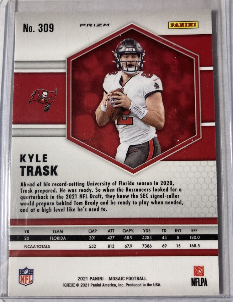 2021 Mosaic KYLE TRASK Rc Rookie Red Reactivate Prizm SP #309 NM ...