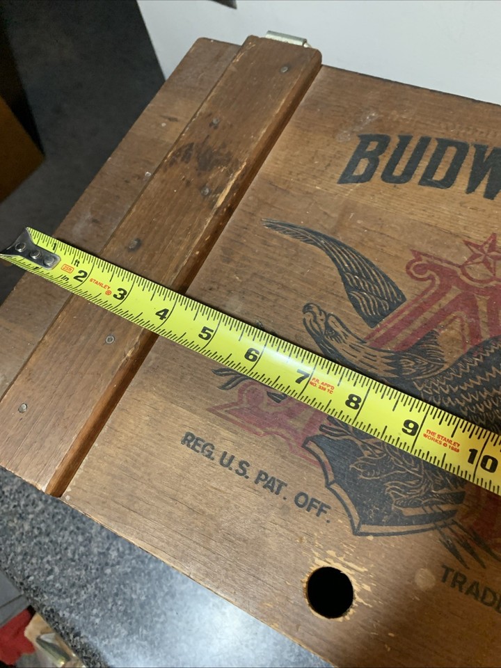 Vintage Budweiser Wooden Crate Box Centennial 1876-1976 Anheuser-Busch ...