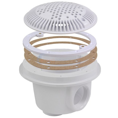 2 x Hayward Main Drain 8" White For Vinyl or Fiberglass Pool ...