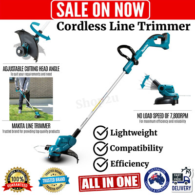 MAKITA 18v Cordless Line Trimmer Edger Whipper Snipper Telescopic Weed ...