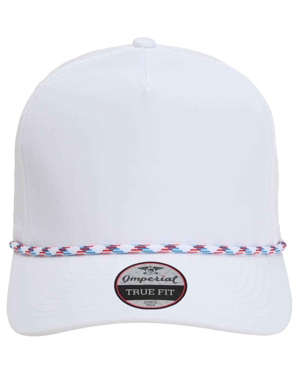 Imperial Golf Rope Hat The Wrightson Cap 5054 White Light Blue Red 5 ...