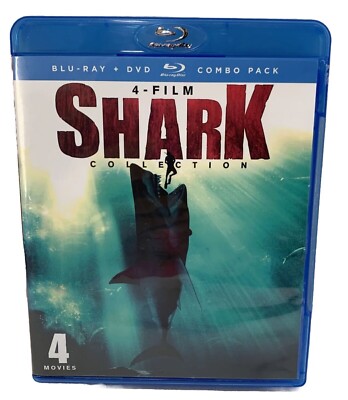 4 Film Shark Collection Blu-ray + DVD NEW! Shark Attack 1, 2 & 3 + Shark Zone | eBay