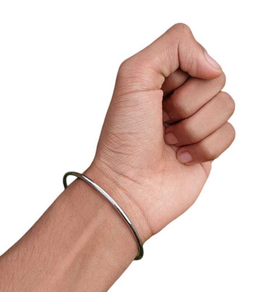 Stainless Steel Kara Silver Smooth Sikh Bracelet Singh Kaur Khalsa ...