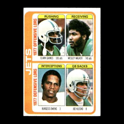 Gaines Walker Owens Klecko 1978 Topps #519 R309G | eBay