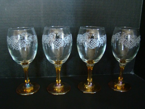 Set Of 4 Cristalleria Fumo Wine Glasses, Hand Made In Italy | eBay