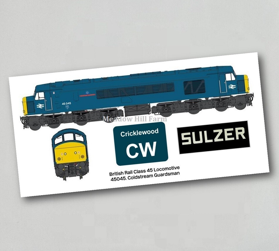Fridge Magnet British Rail Class 45 45045 Peak Diesel Locomotive ...