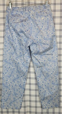 Brooks Brothers 346 Paisley Print Flat Front Capris Womens Sz 2 W28 ...