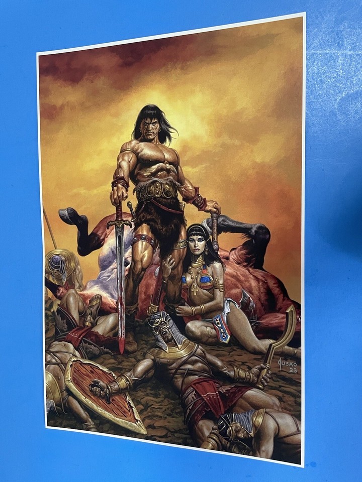 MARVEL COMICS THE SAVAGE SWORD OF CONAN JOE JUSKO POSTER PIN UP BRAND ...