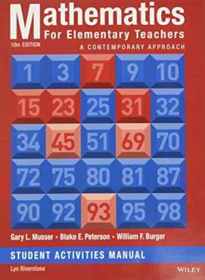 Mathematics for Elementary Teachers: A - Paperback, by Musser Gary L ...