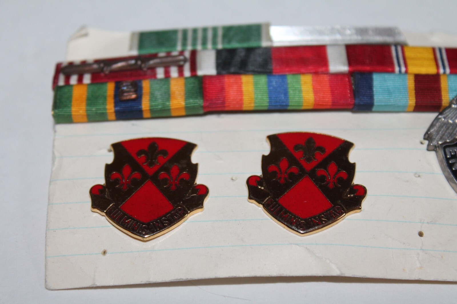 104th Regiment Coat Of Arms With Commando Entrainment Pin and Ribbon ...