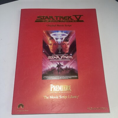 Star Trek V The Final Frontier Original Movie Script 1994 Collector's ...