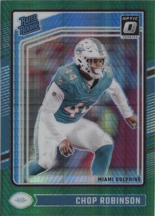 2024 Panini Donruss Optic - Rated Rookie Chop Robinson #219 Green Hyper ...