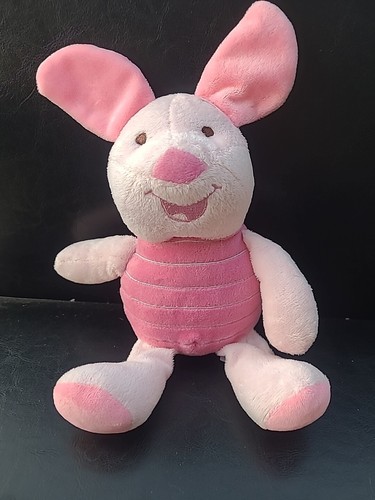 Disney Baby Winnie The Pooh Piglet Rattle Crinkle Stuffed Animal Toy 12 ...