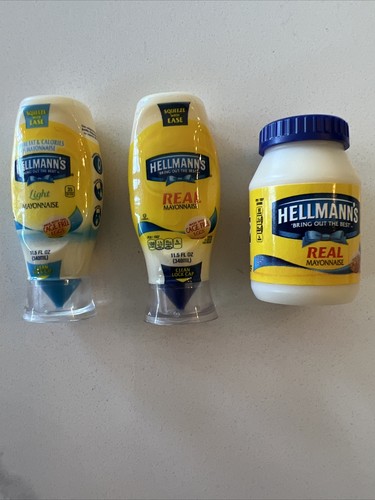 Mini Brands Discontinued Rare Lot Hellman's Mayo Squeeze Light Real Jar ...