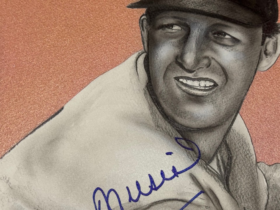 Stan Musial "HOF" Painting Original Art Signed by Gary Longordo Artwork ...
